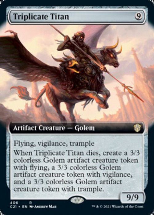 Magic The Gathering Commander 2021 Single Card Rare Triplicate Titan ...