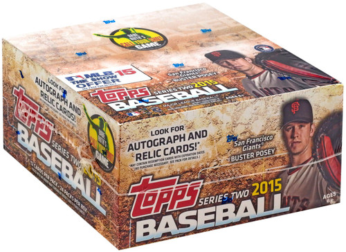 MLB Topps 2015 Series 2 Baseball Trading Card RETAIL Box 24 Packs - ToyWiz