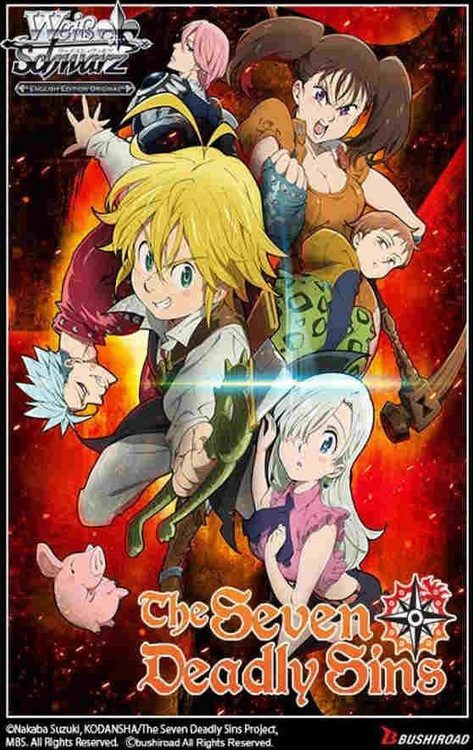 Weiss Schwarz Trading Card Game The Seven Deadly Sins Trial Deck Plus ...
