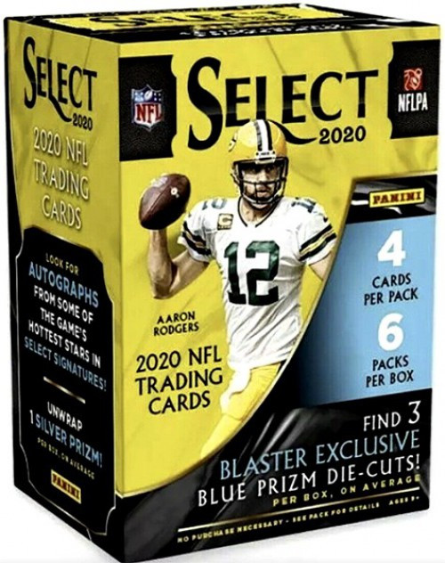 NFL Panini 2020 Select Football Trading Card BLASTER Box 6 Packs, 3 ...
