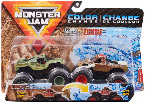 Monster Jam Color Change Soldier Fortune Black Ops Zombie 164 Diecast ...