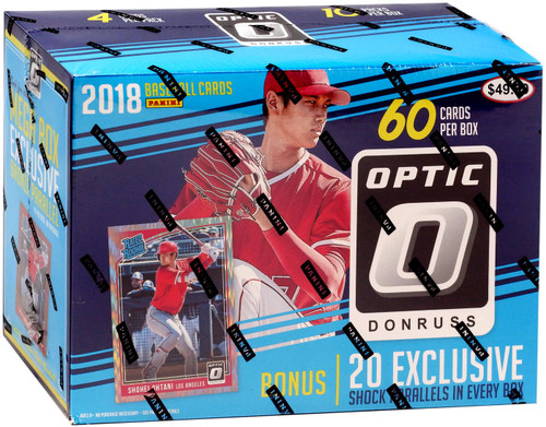 MLB Donruss 2018 Optic Baseball Trading Card MEGA Box 10 Packs Panini ...