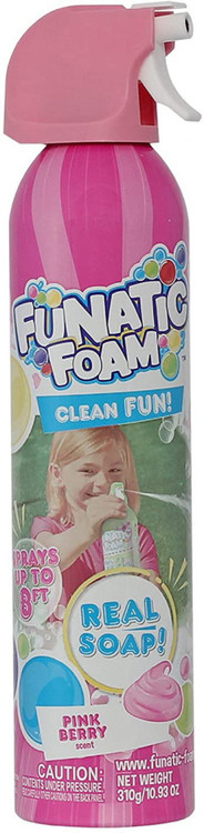 Funatic Foam Pink Berry 10.93 Ounce Spray Can Scented - ToyWiz
