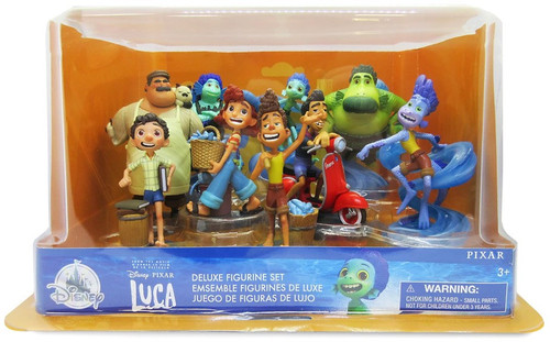 Disney Pixar Luca Luca Exclusive 9-Piece PVC Figure Deluxe Play Set ...