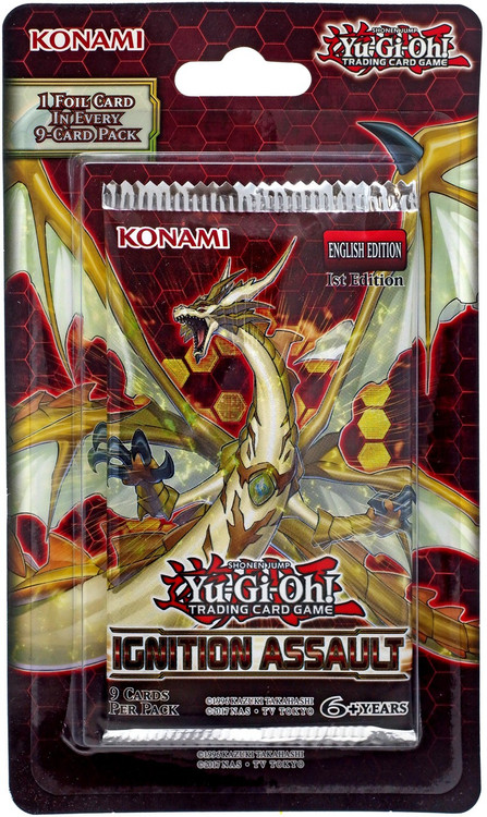 YuGiOh Ignition Assault BLISTER Booster Pack 9 Cards Konami - ToyWiz