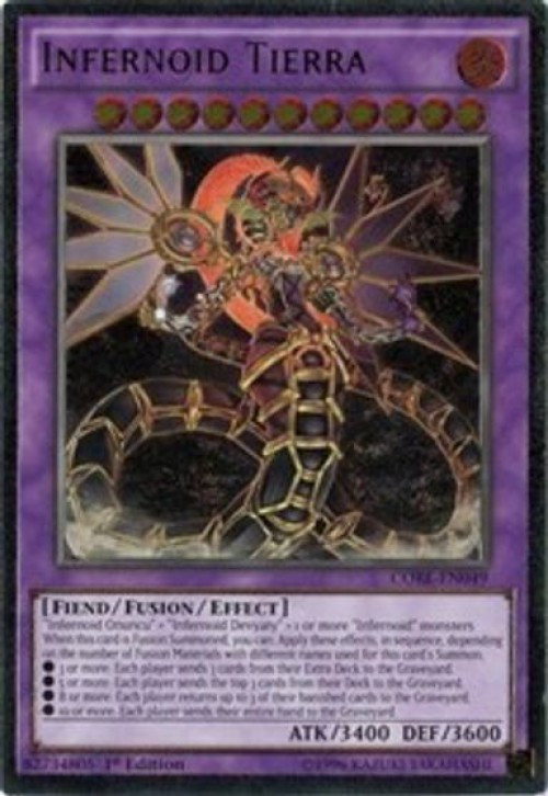 YuGiOh Clash of Rebellions Single Card Ultimate Rare Infernoid Tierra CORE-EN049 1st Edition ...
