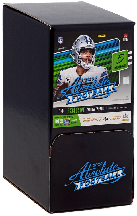 NFL Panini 2020 Absolute Football Trading Card GRAVITY FEED Box 48 ...