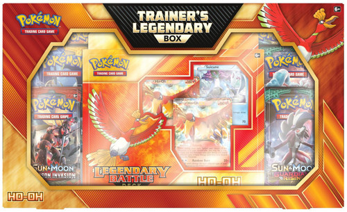 Pokemon Ho-Oh Trainers Legendary Box 6 RANDOM Booster Packs, Battle ...
