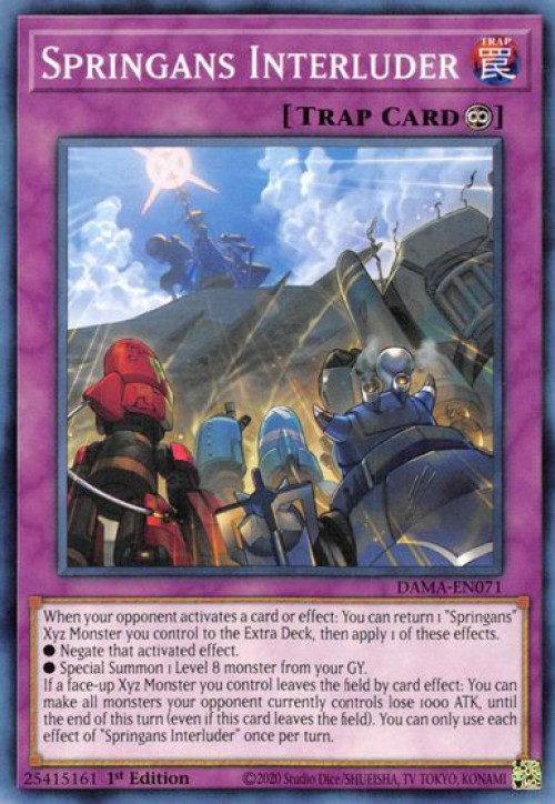 YuGiOh Trading Card Game Dawn of Majesty Single Card Common Springans ...