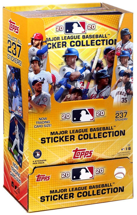 MLB Topps 2020 Baseball Sticker Collection Display Box 12 Albums 100 ...