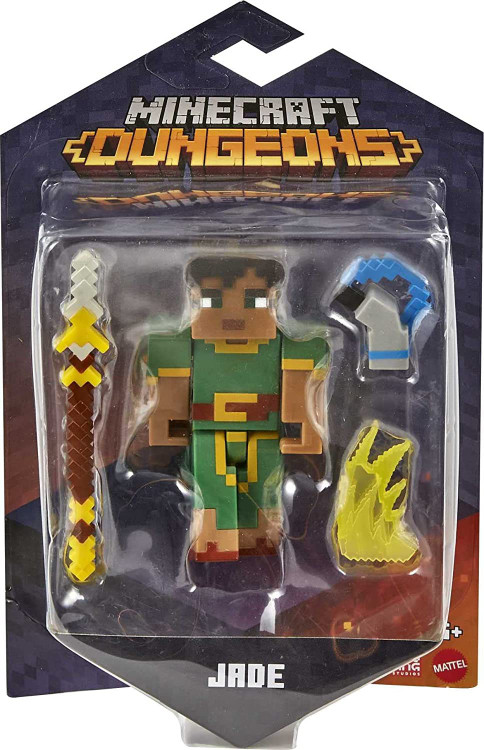 Minecraft Dungeons Jade 3.25 Action Figure Mattel Toys - ToyWiz