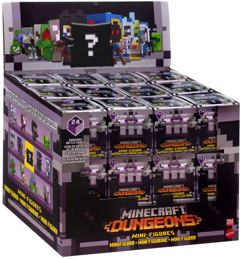 Minecraft Dungeons Battle Series 24 Mystery Box 36 Packs Mattel Toys ...