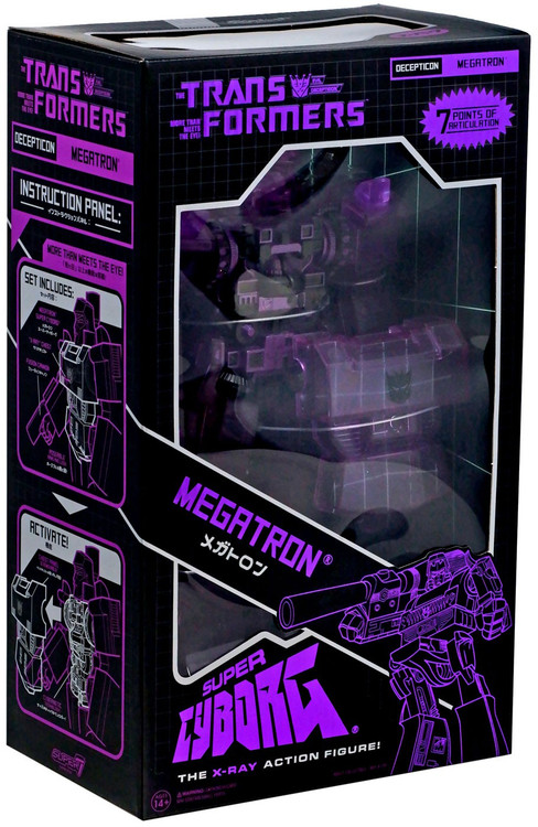 Transformers Super Cyborg Megatron 12 Action Figure Purple Super7 - ToyWiz