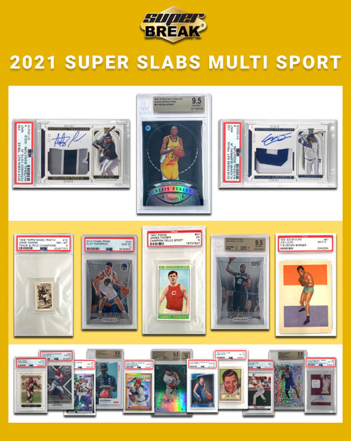 Super Break 2021 Super Slabs Multi Sport Edition Trading Card RETAIL ...
