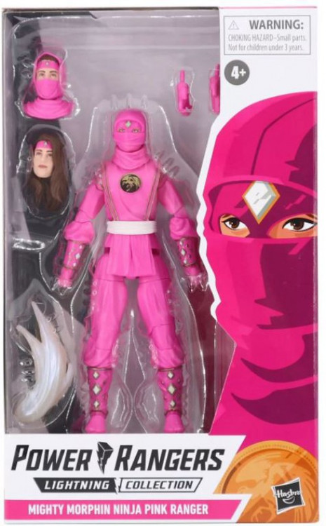 Power Rangers Mighty Morphin Lightning Collection Ninja Pink Ranger ...