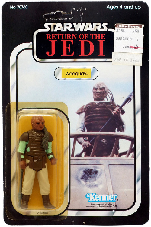 Star Wars Return of the Jedi Vintage 1983 Weequay 3.75 Action Figure 65 ...
