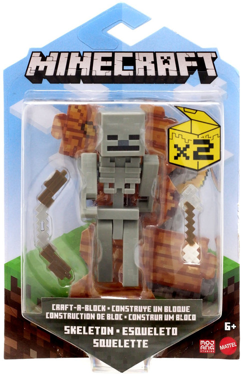 Minecraft Craft-A-Block Skeleton 3.25 Action Figure Mattel Toys - ToyWiz