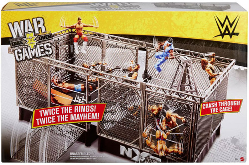 WWE Wrestling NXT TakeOver War Games Playset 2 NXT Rings, 2 Connecting ...