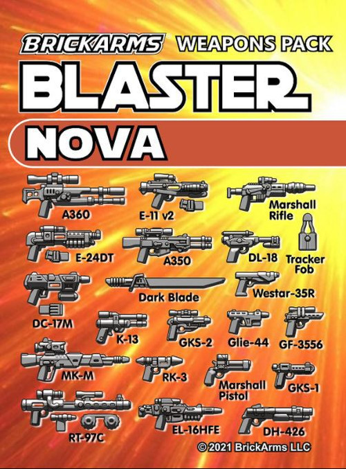 Brickarms Blaster Pack Nova Weapons Pack Toywiz