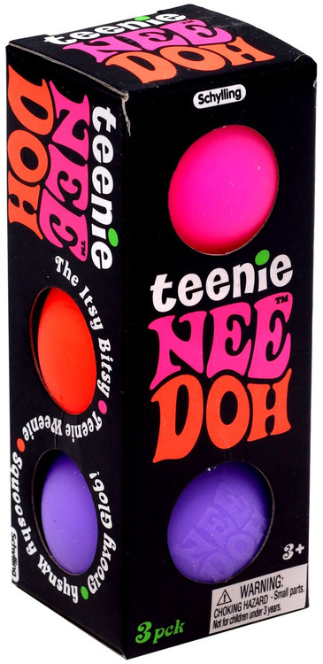 NeeDoh The Groovy Glob Teenie PINK, ORANGE PURPLE 1.5 Small Stress Ball ...