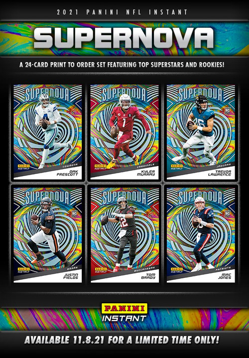 NFL 2021 Supernova Football Trading Card Set 24 Cards Panini - ToyWiz