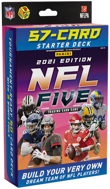 NFL Trading Card Game 2021 Five Football Starter Deck 57 Cards Panini ...