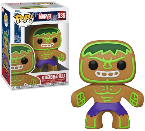 Funko Marvel Holiday POP Marvel Gingerbread Hulk Vinyl Figure 935 - ToyWiz