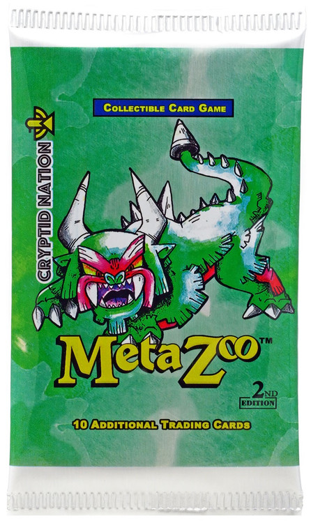 MetaZoo Trading Card Game Cryptid Nation Base Set Booster Pack 2nd ...