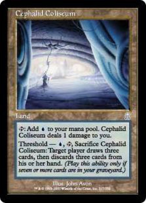 Magic The Gathering Odyssey Single Card Uncommon Cephalid Coliseum 317 ...