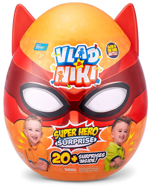 Vlad Niki Super Hero Surprise Exclusive Surprise Egg Red, Glow-in-the ...