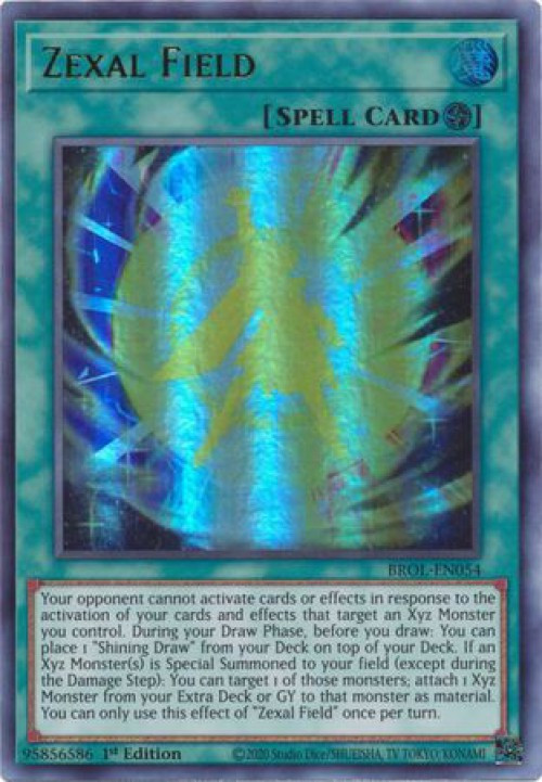YuGiOh Trading Card Game Brothers of Legend Single Card Ultra Rare Zexal Field BROL-EN054 - ToyWiz