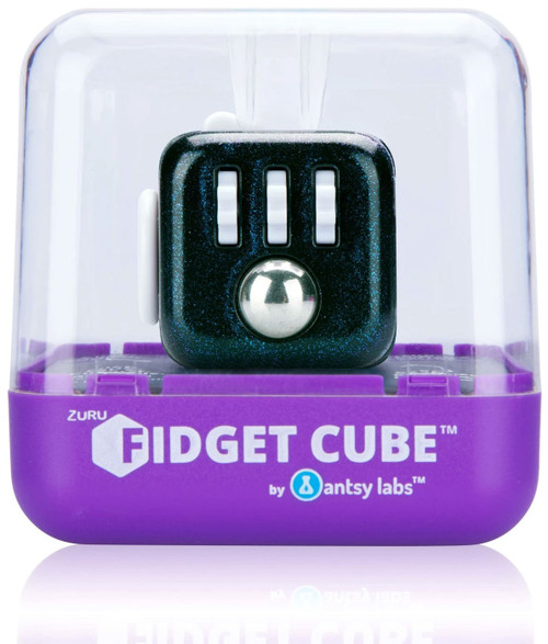 Fidget Cube Series 3 Blue Glitter White Fidget Cube Antsy Labs - ToyWiz