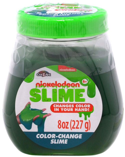Nickelodeon Slime Color Change Green 8 Oz Slime Cra-Z-Art - ToyWiz
