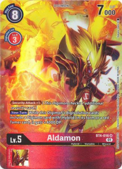 Digimon Trading Card Game Promo Cards Single Card Promo Aldamon 1-Year ...