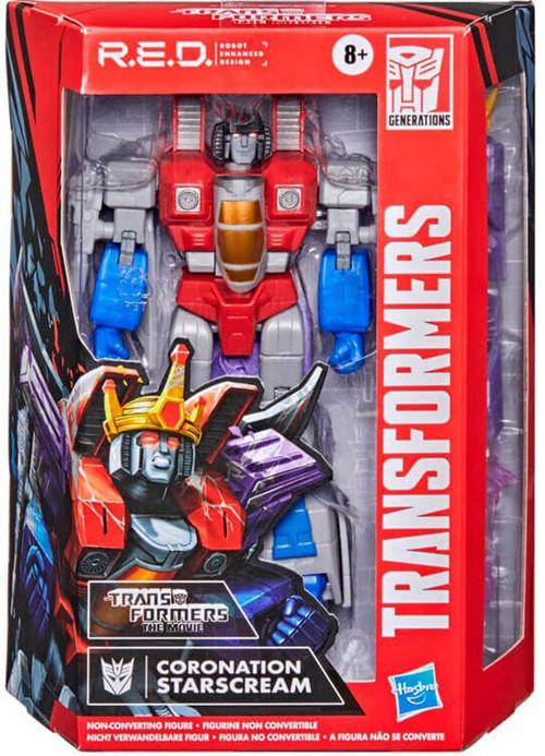 Transformers RED Robot Enhanced Design Vintage G1 Coronation Starscream ...