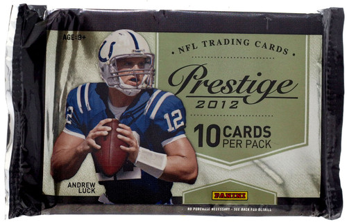 NFL Panini 2012 Prestige Football Trading Card Pack 10 Cards - ToyWiz