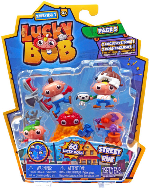 Lucky Bob Mini Figure Series 1 Street 5-Pack 2 Exclusive Bobs IMC Toys ...
