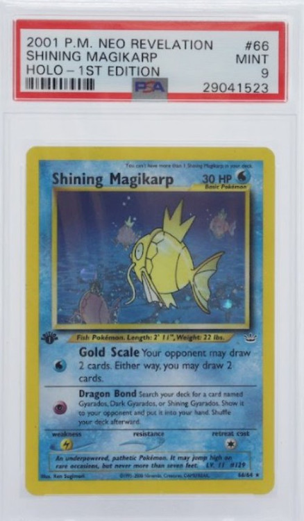Pokemon Neo Revelation Single Card Rare Holo Shining Magikarp 1st ...