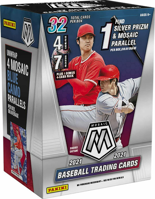 MLB Panini 2021 Mosaic Baseball Trading Card BLASTER Box 7 Packs, 1 ...