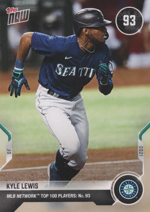 MLB Topps Now 2021 MLB Network Top 100 Single Card Kyle Lewis T-93 - ToyWiz