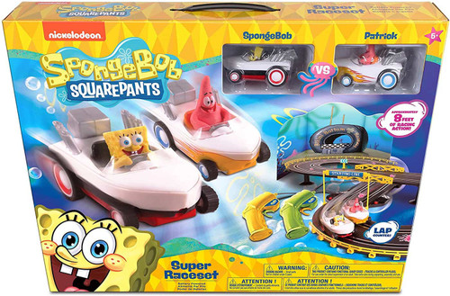 Spongebob Squarepants Super Raceset Slot Car Race Set SpongeBob vs ...