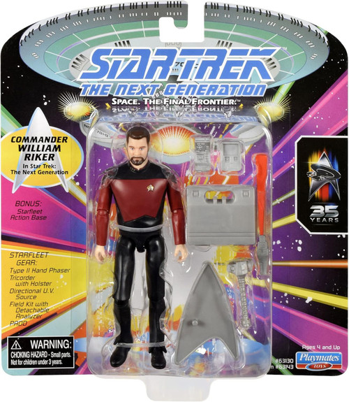 Star Trek The Next Generation Commander Riker 5 Action Figure Playmates ...