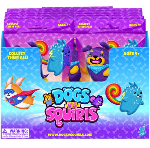 Dogs Vs. Squirls Mini Plush 4 Mystery Box 12 Packs Cepia LLC - ToyWiz