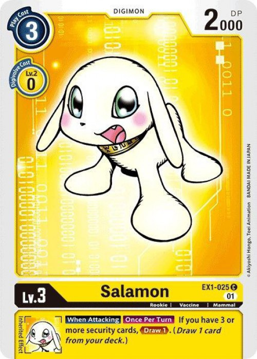 Digimon Trading Card Game Classic Collection Single Card Common Salamon ...