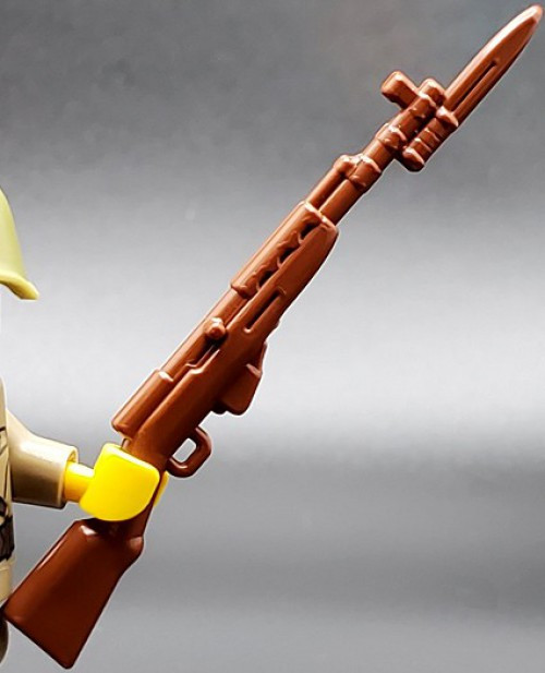 BrickArms Weapons SKS Rifle wBayonet Fixed 2.5 Brown - ToyWiz