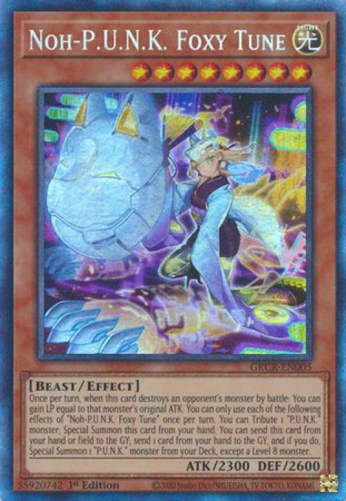 YuGiOh The Grand Creators Single Card Collector Rare Noh-P.U.N.K. Foxy ...