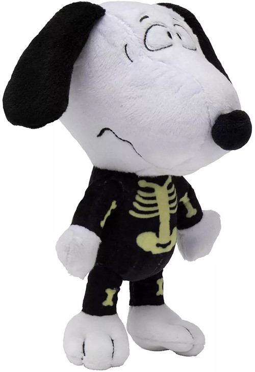 Peanuts The Snoopy Show Snoopy Plush Skeleton Costume Jinx - ToyWiz