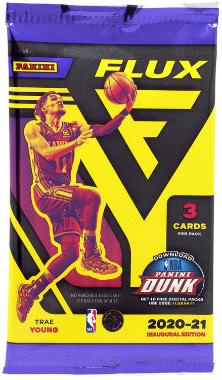 NBA Panini 2020-21 Flux Basketball Trading Card BLASTER Pack 3 Cards ...