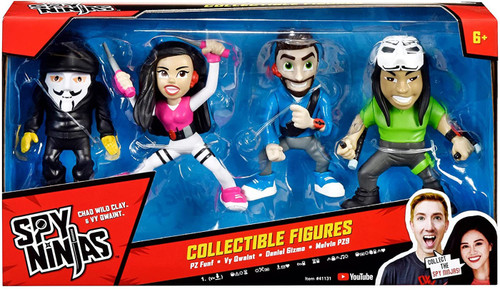 Spy Ninjas PZ Funf, VY Qwaint, Daniel Gizmo Melvin PZ9 Figure 4-Pack ...