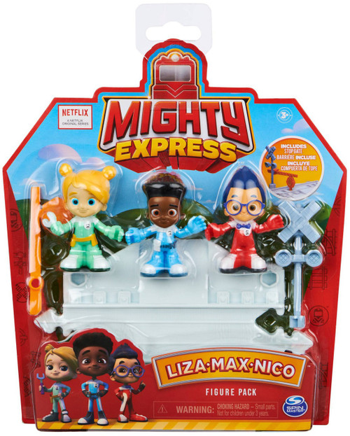 Mighty Express Liza, Max Nico Mini Figure 3-Pack Spin Master - ToyWiz